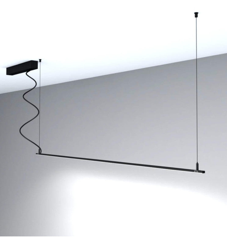 22W Linear MILANO LED Pendant Light 1.5m in Black 4000K Buy in the UK